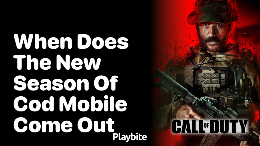 When Does the New Season of COD Mobile Launch? - Playbite