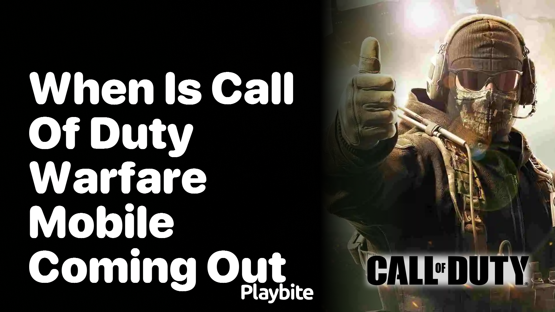 When Is Call of Duty Warfare Mobile Coming Out? - Playbite