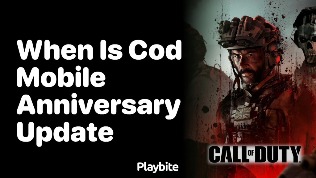 When is the CoD Mobile Anniversary Update? - Playbite