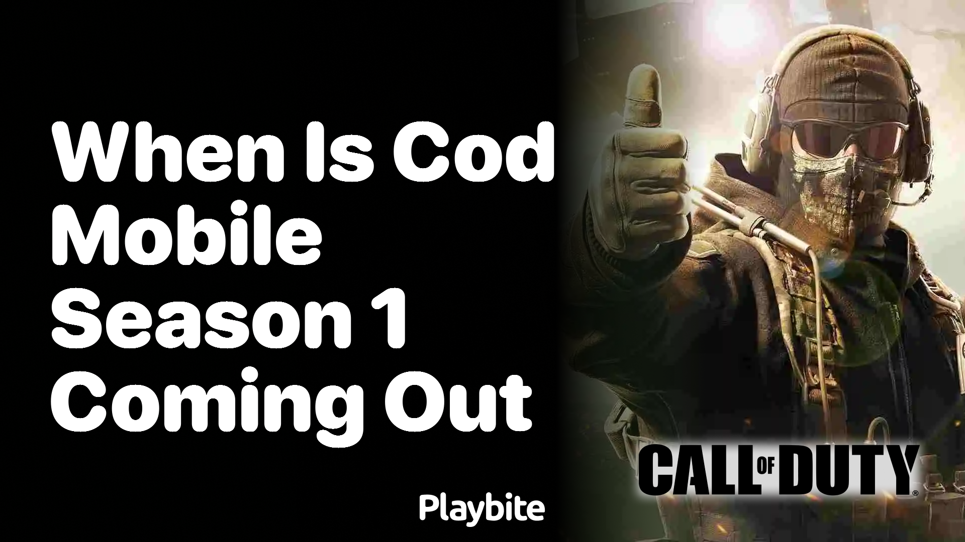 When Is COD Mobile Season 1 Coming Out? - Playbite