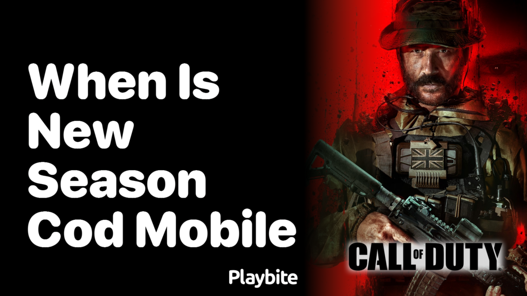 When Is the New Season of COD Mobile Starting? - Playbite