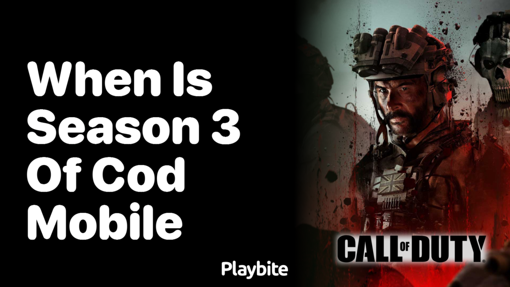 When Is Season 3 of CoD Mobile Starting? - Playbite