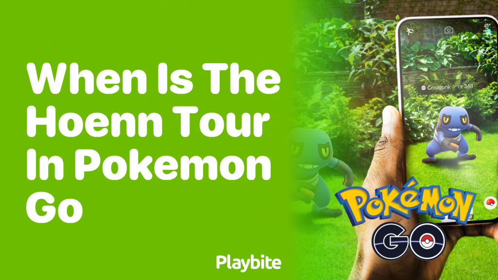 When Is the Hoenn Tour in Pokemon GO? - Playbite