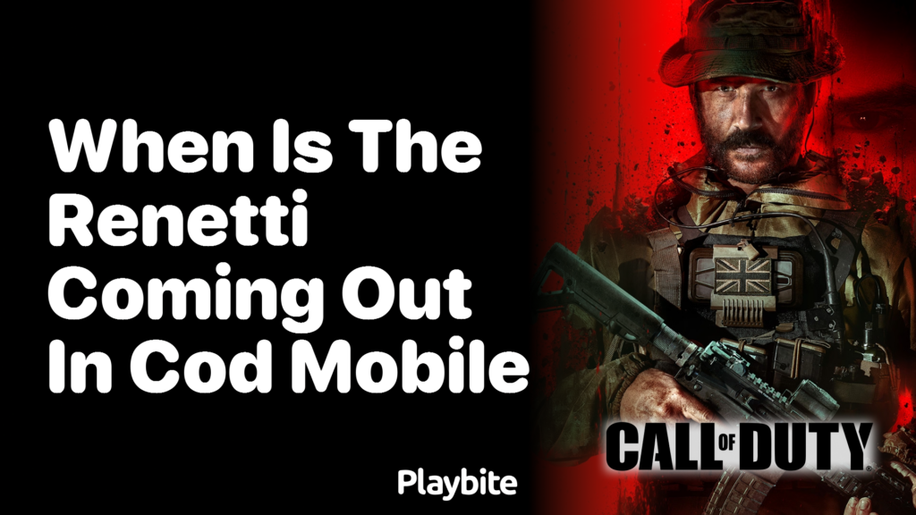 When is the Renetti Coming Out in COD Mobile? - Playbite