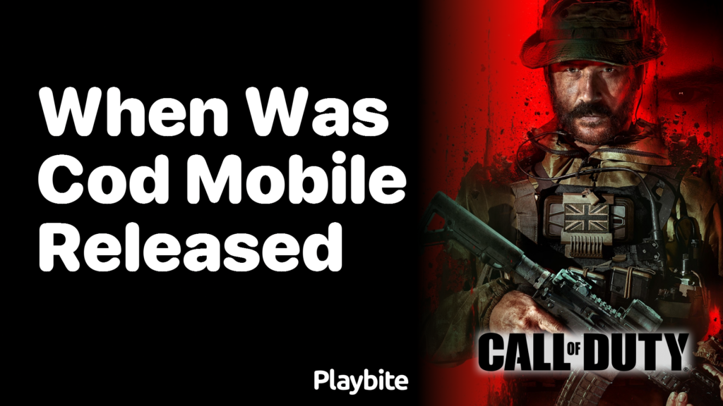 When Was COD Mobile Released? Find Out Here! - Playbite