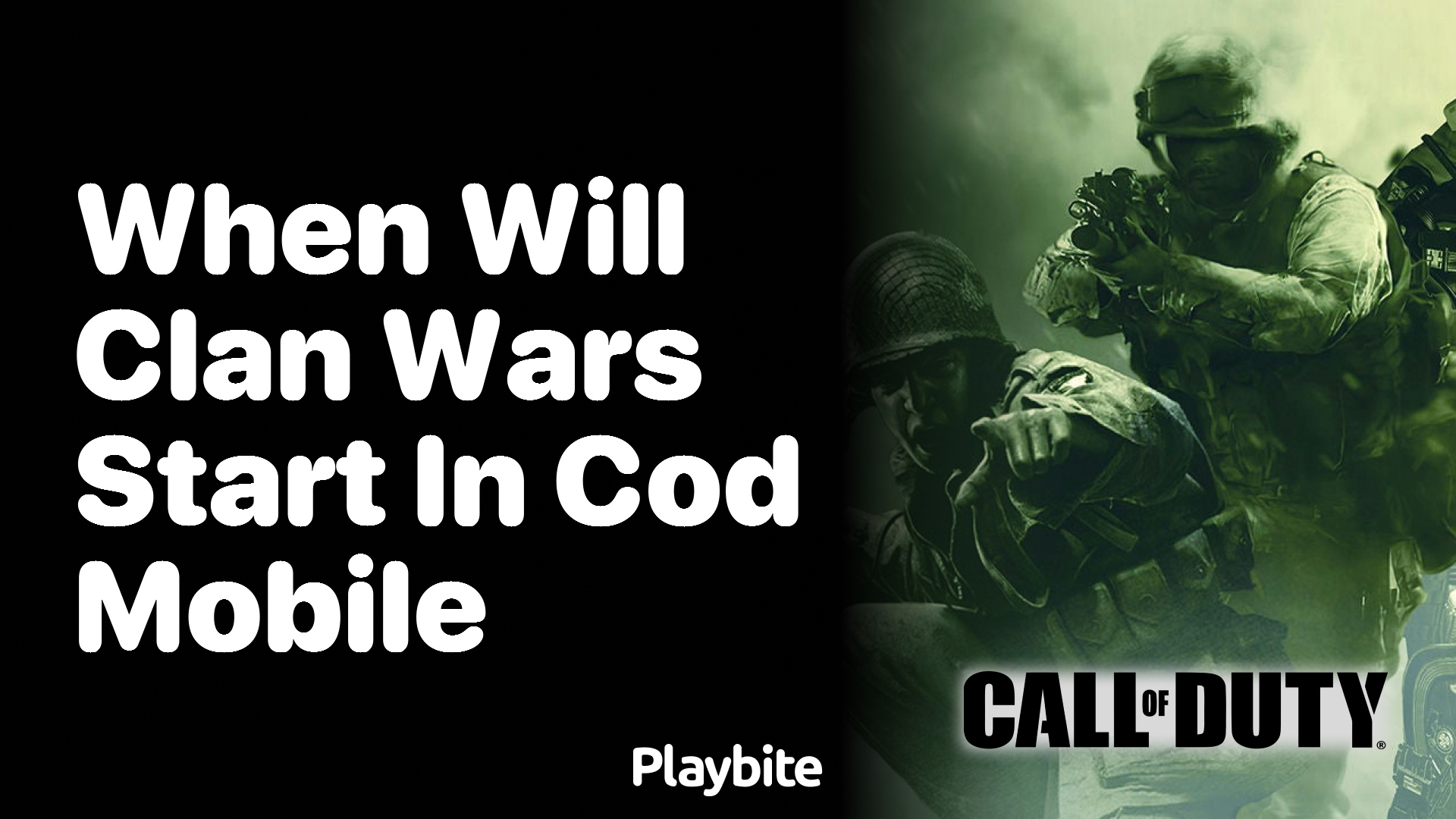 When Will Clan Wars Start in COD Mobile? - Playbite
