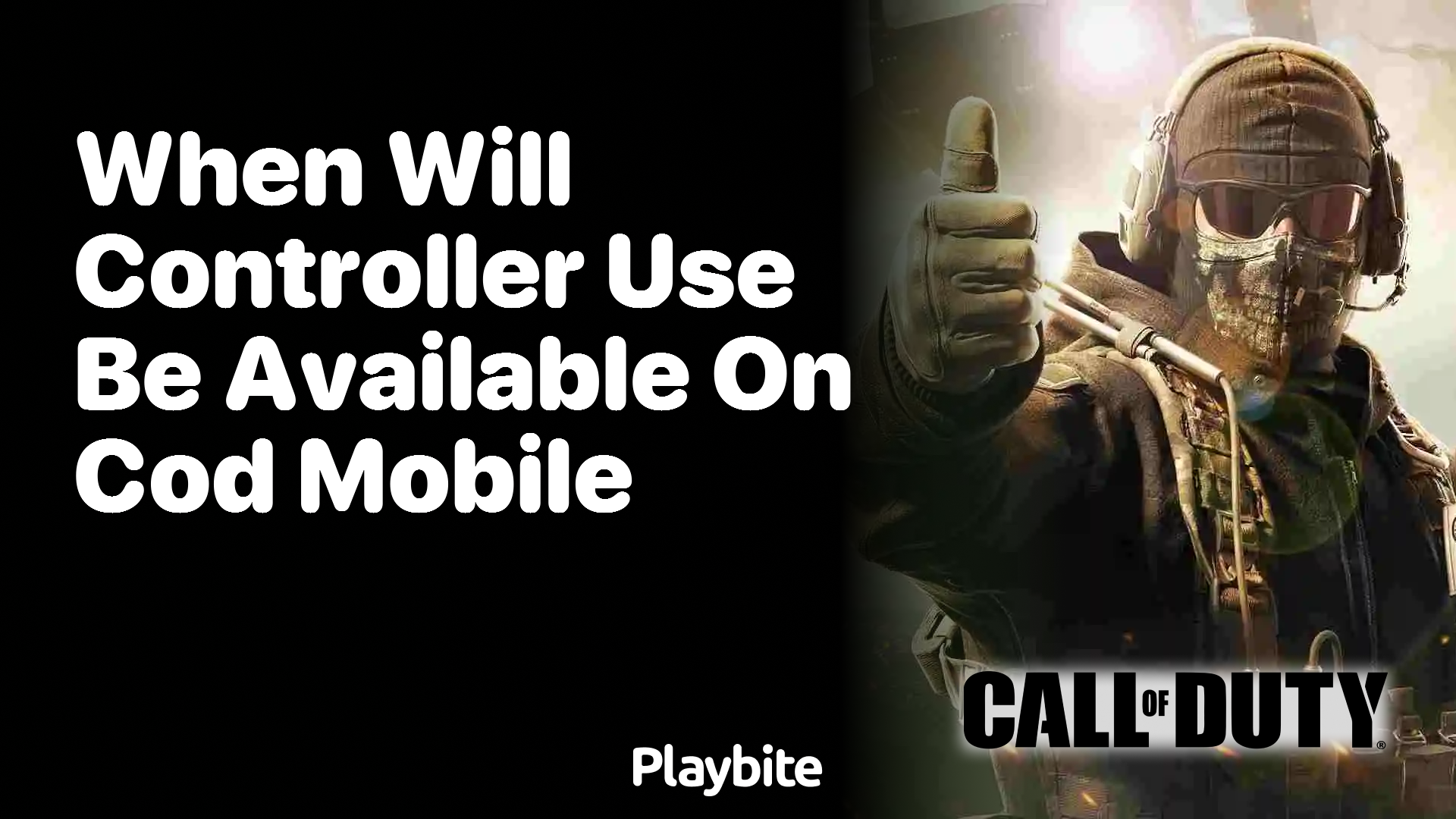 When Will Controller Use Be Available on COD Mobile? - Playbite