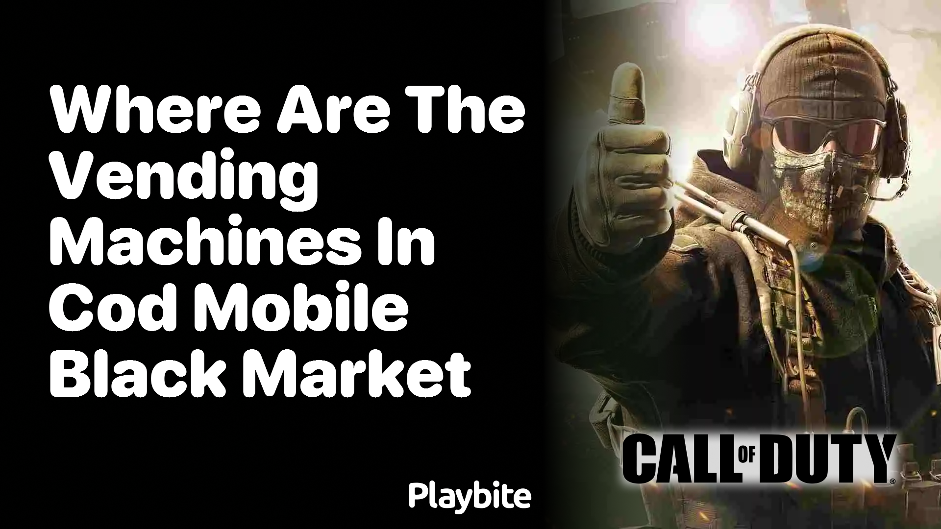 Where Are the Vending Machines in COD Mobile Black Market? - Playbite