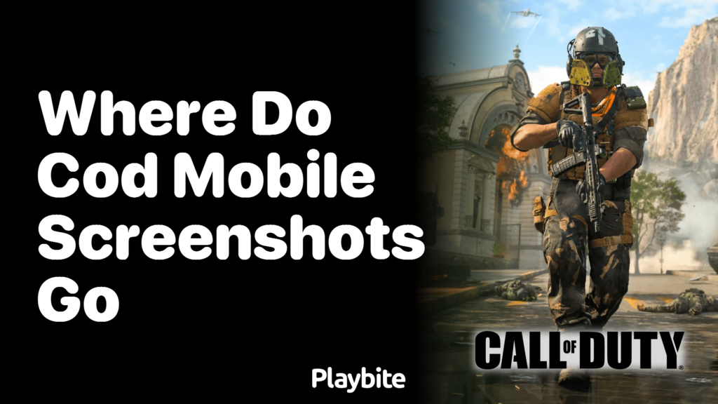 Where Do COD Mobile Screenshots Go? - Playbite