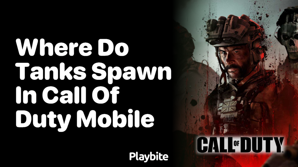 Where Do Tanks Spawn in Call of Duty Mobile? - Playbite