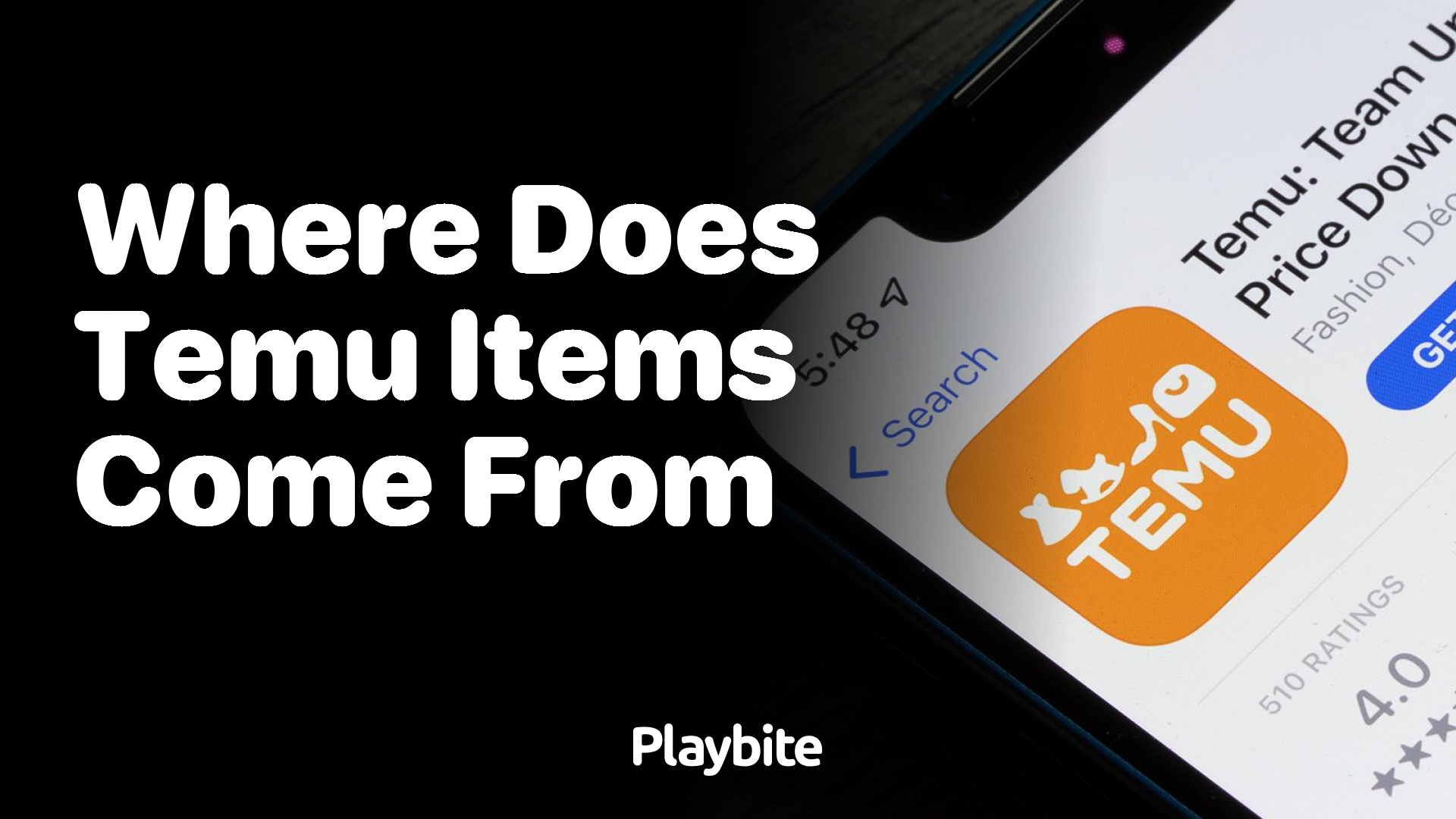 Where Do Temu Items Come From? - Playbite