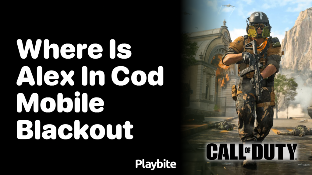Where is Alex in CoD Mobile Blackout? - Playbite