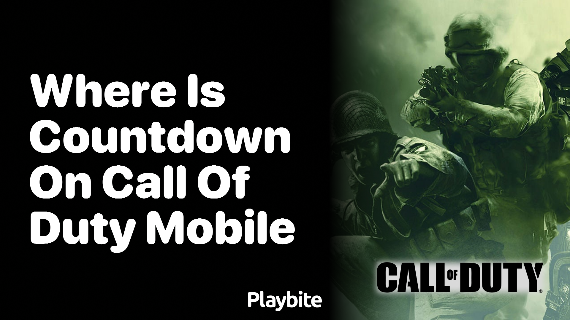 Where Is Countdown on Call of Duty Mobile? - Playbite