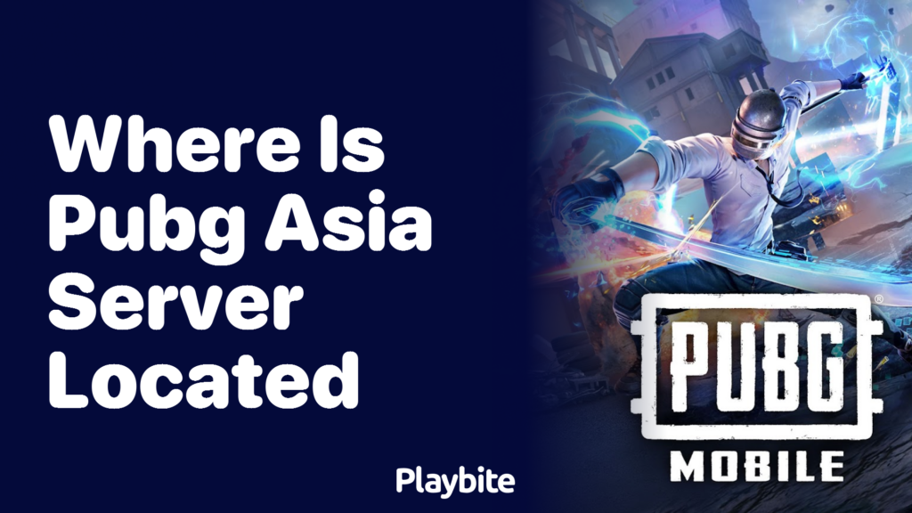 Where is the PUBG Asia Server Located? - Playbite