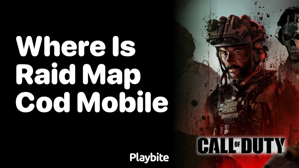 Where is the Raid Map in COD Mobile? - Playbite