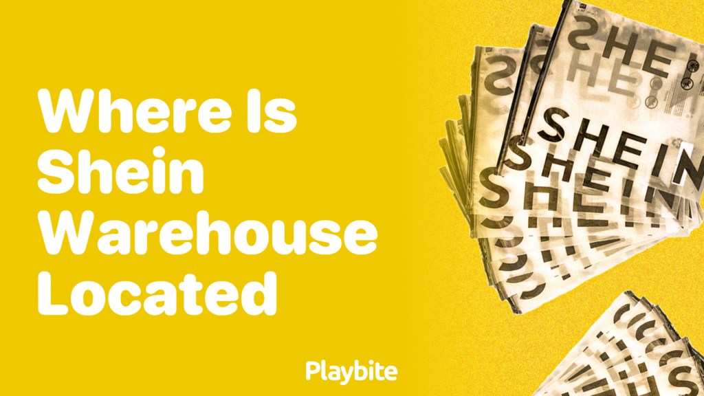 Where Is SHEIN Warehouse Located? Uncovering the Global Fashion Hub ...