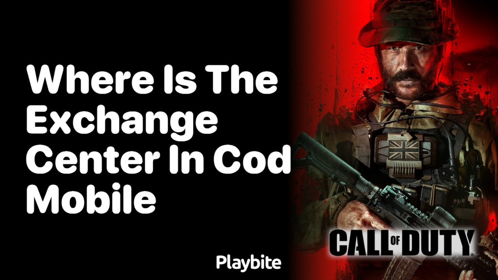 Where Is the Exchange Center in COD Mobile? - Playbite