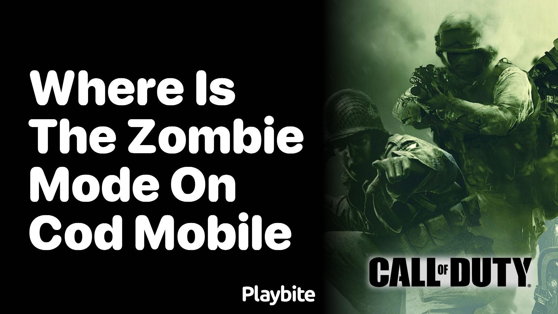 Where Is The Zombie Mode On Cod Mobile Playbite