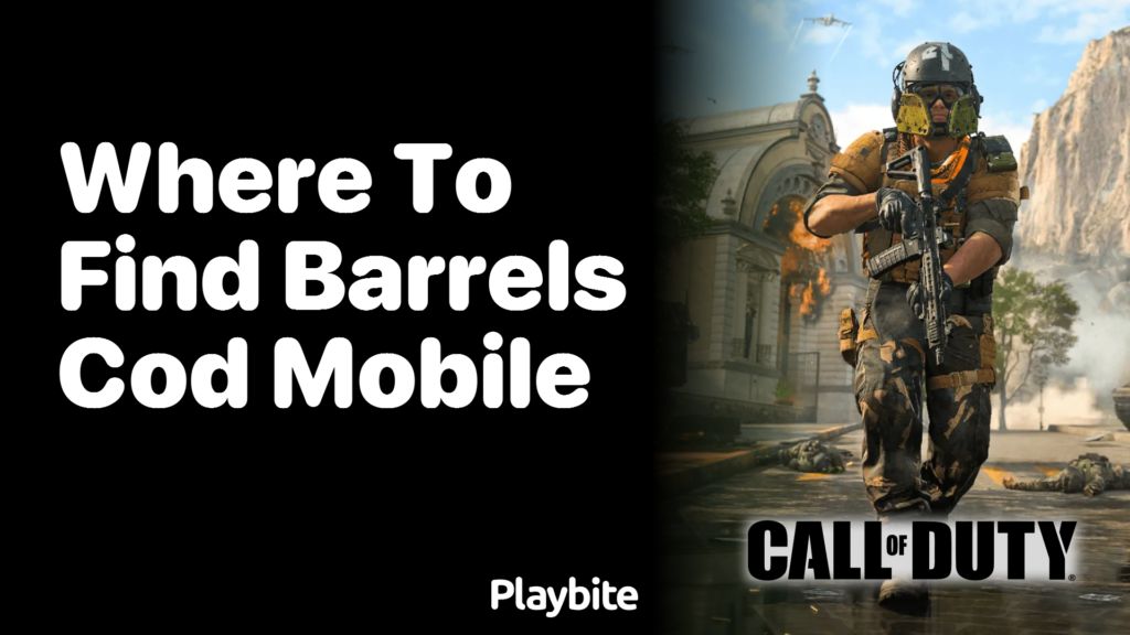 Where to Find Barrels in COD Mobile - Playbite