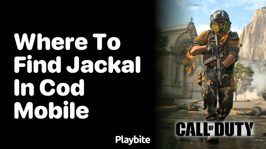Where to Find Jackal in CoD Mobile? - Playbite