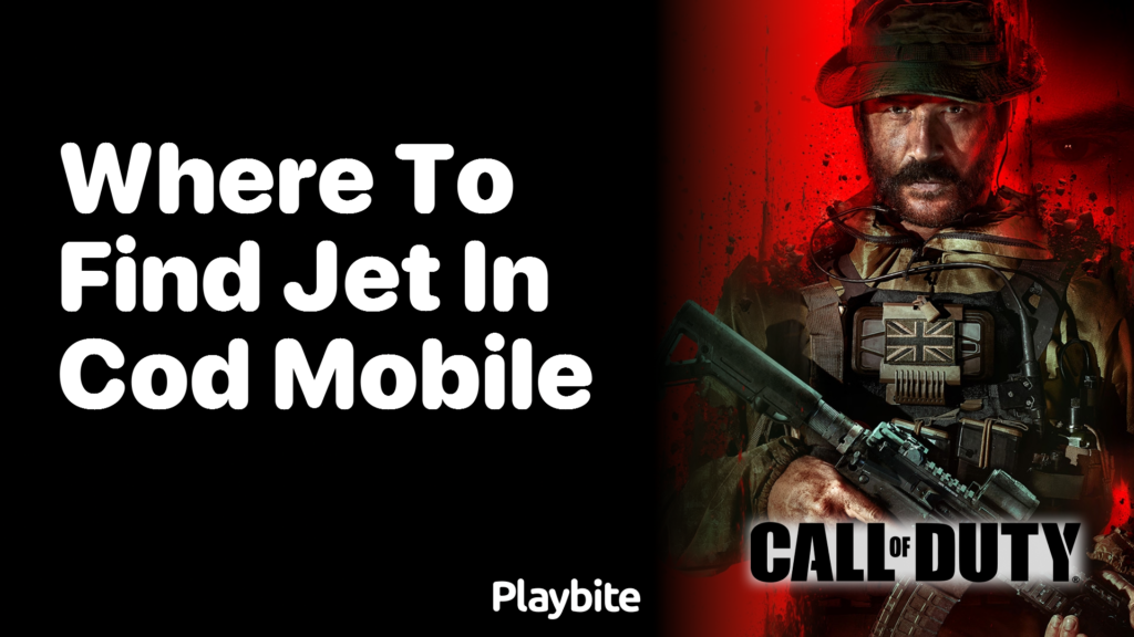 Where to Find the Jet in COD Mobile? - Playbite