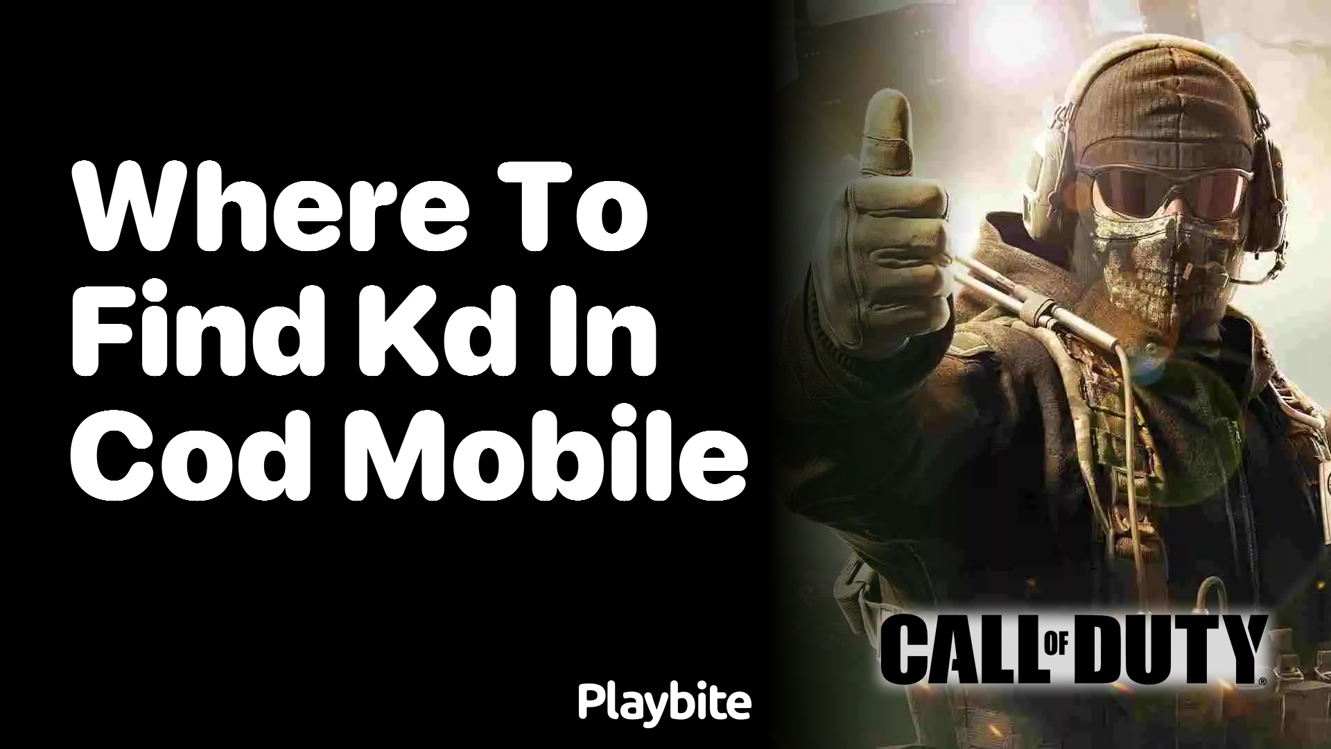 Where to Find Your K/D Ratio in COD Mobile - Playbite