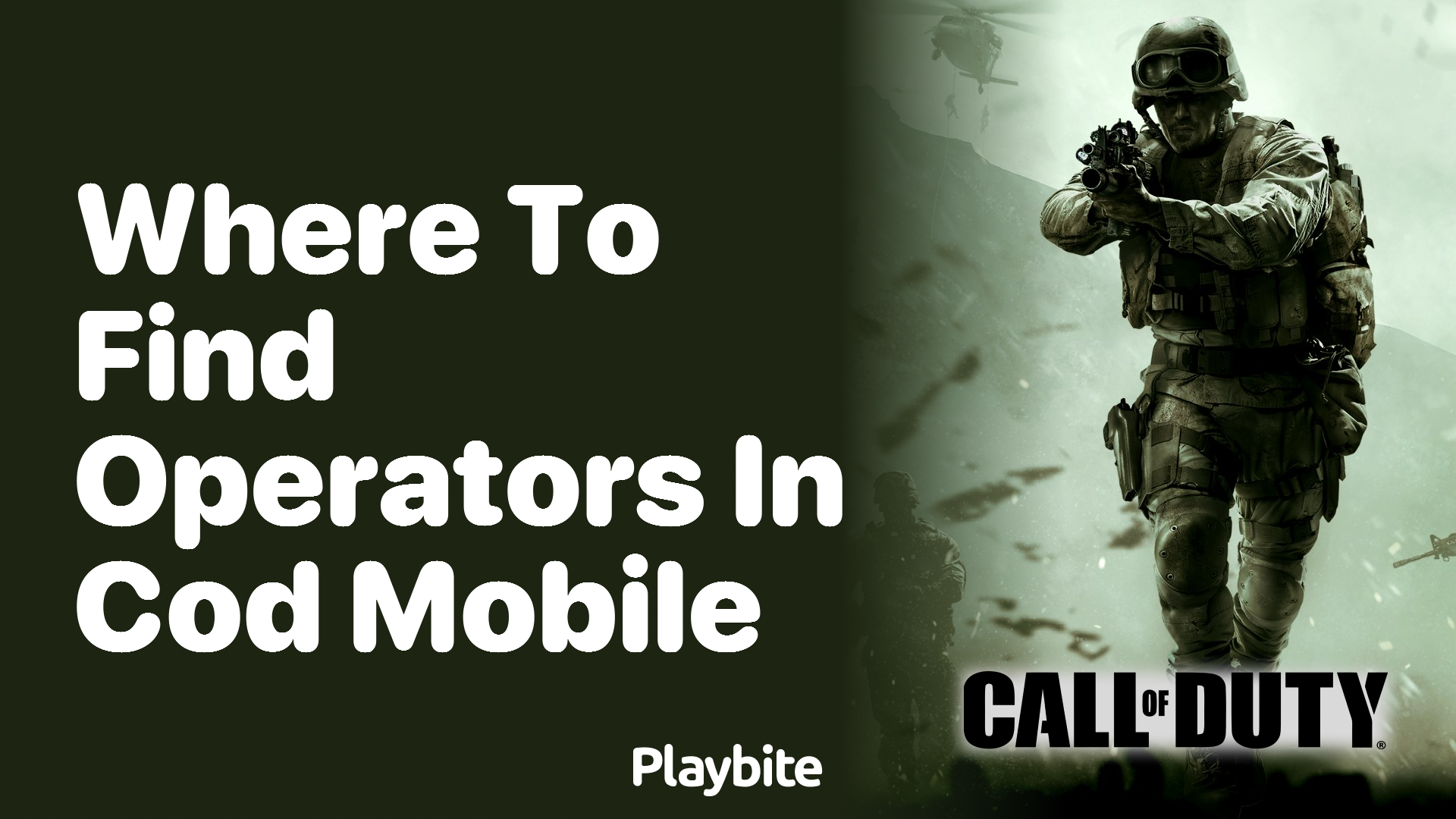 Where to Find Operators in COD Mobile - Playbite