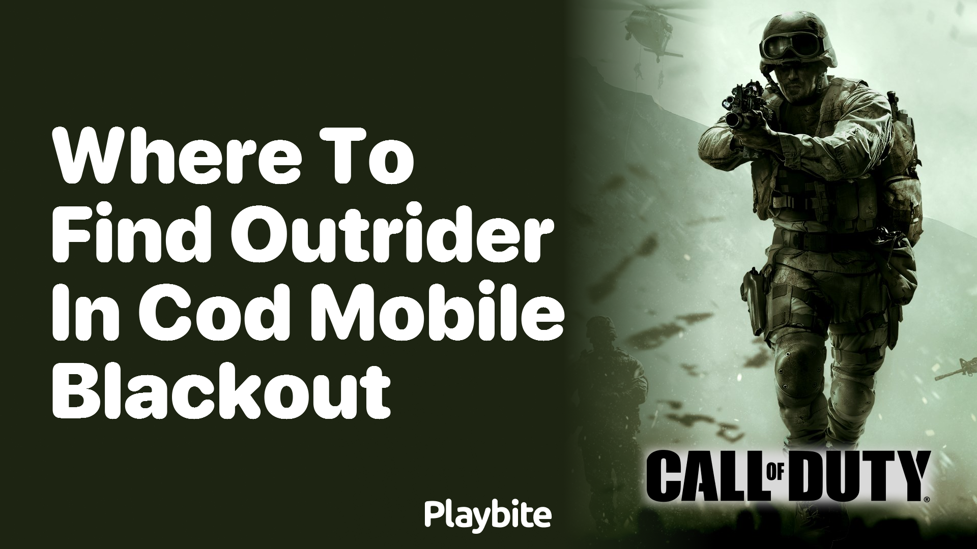 Where to Find Outrider in CoD Mobile Blackout - Playbite