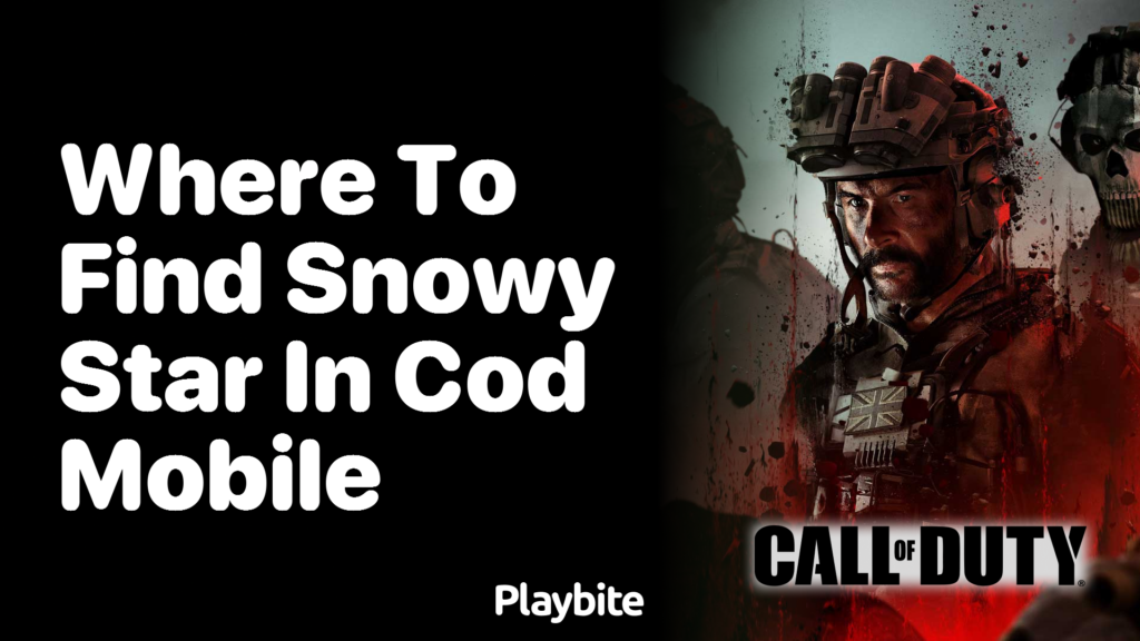 Where to Find Snowy Star in CoD Mobile - Playbite