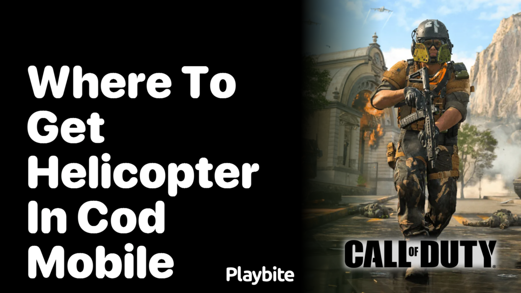 Where to Get a Helicopter in COD Mobile - Playbite