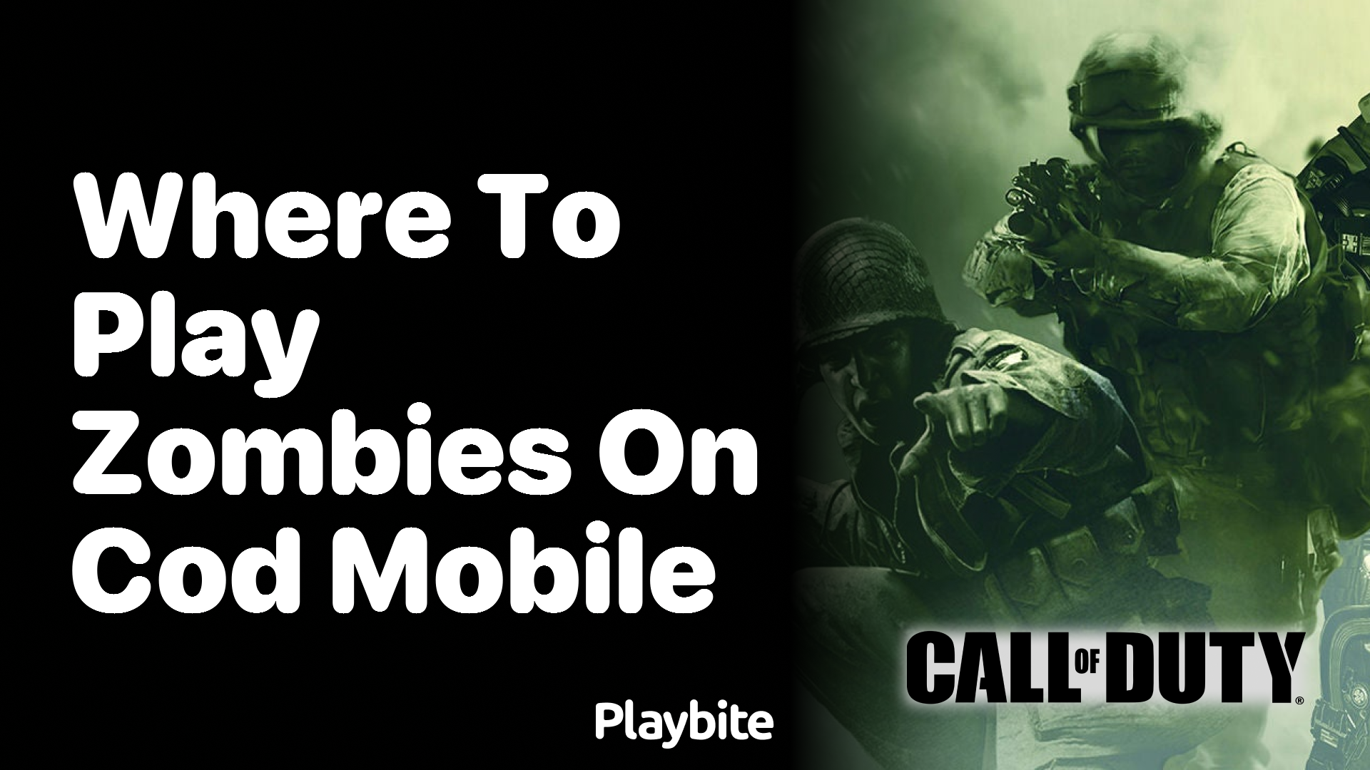 Where To Play Zombies On Cod Mobile Playbite