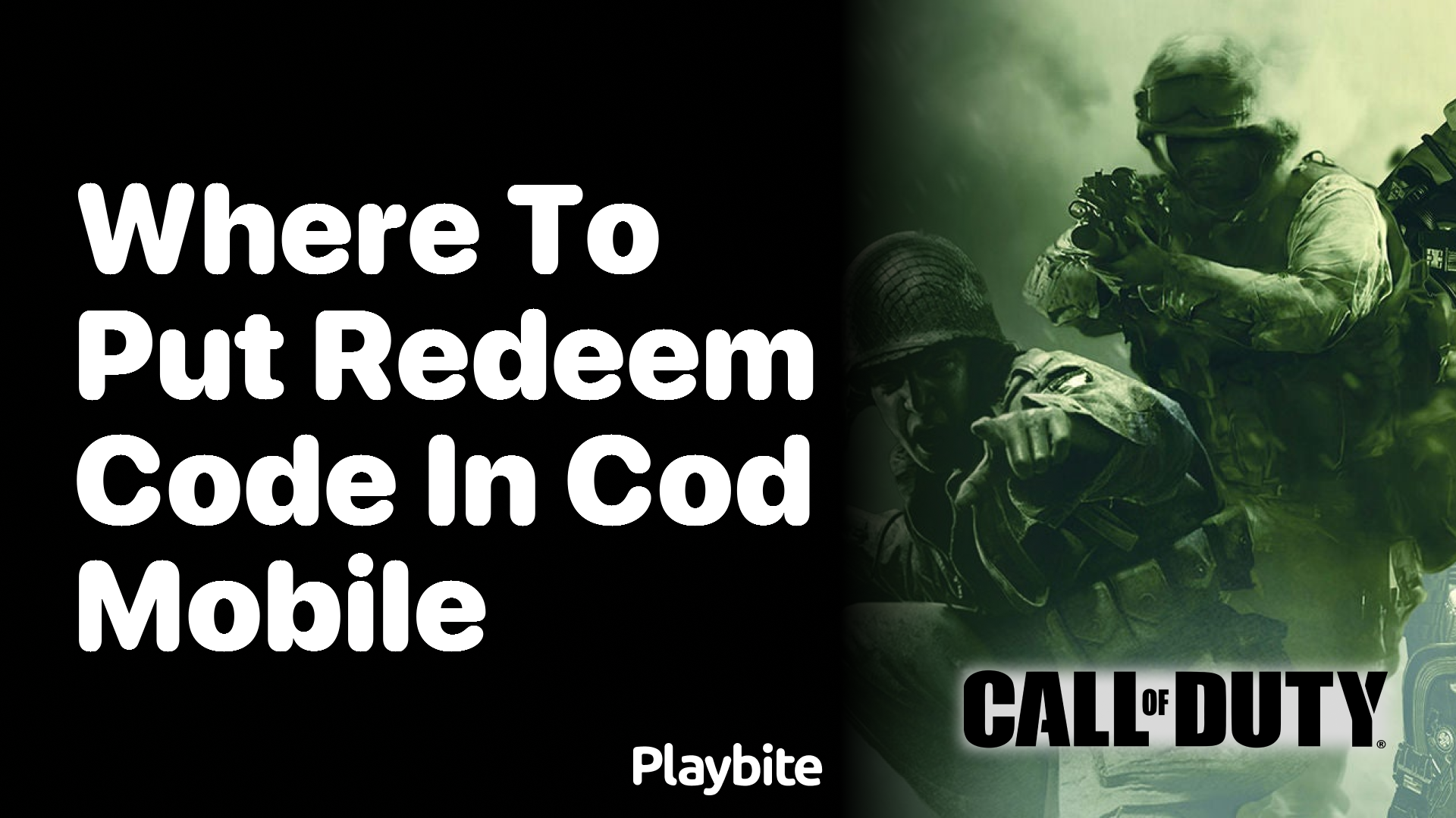 Where to Enter Your Redeem Code in COD Mobile - Playbite