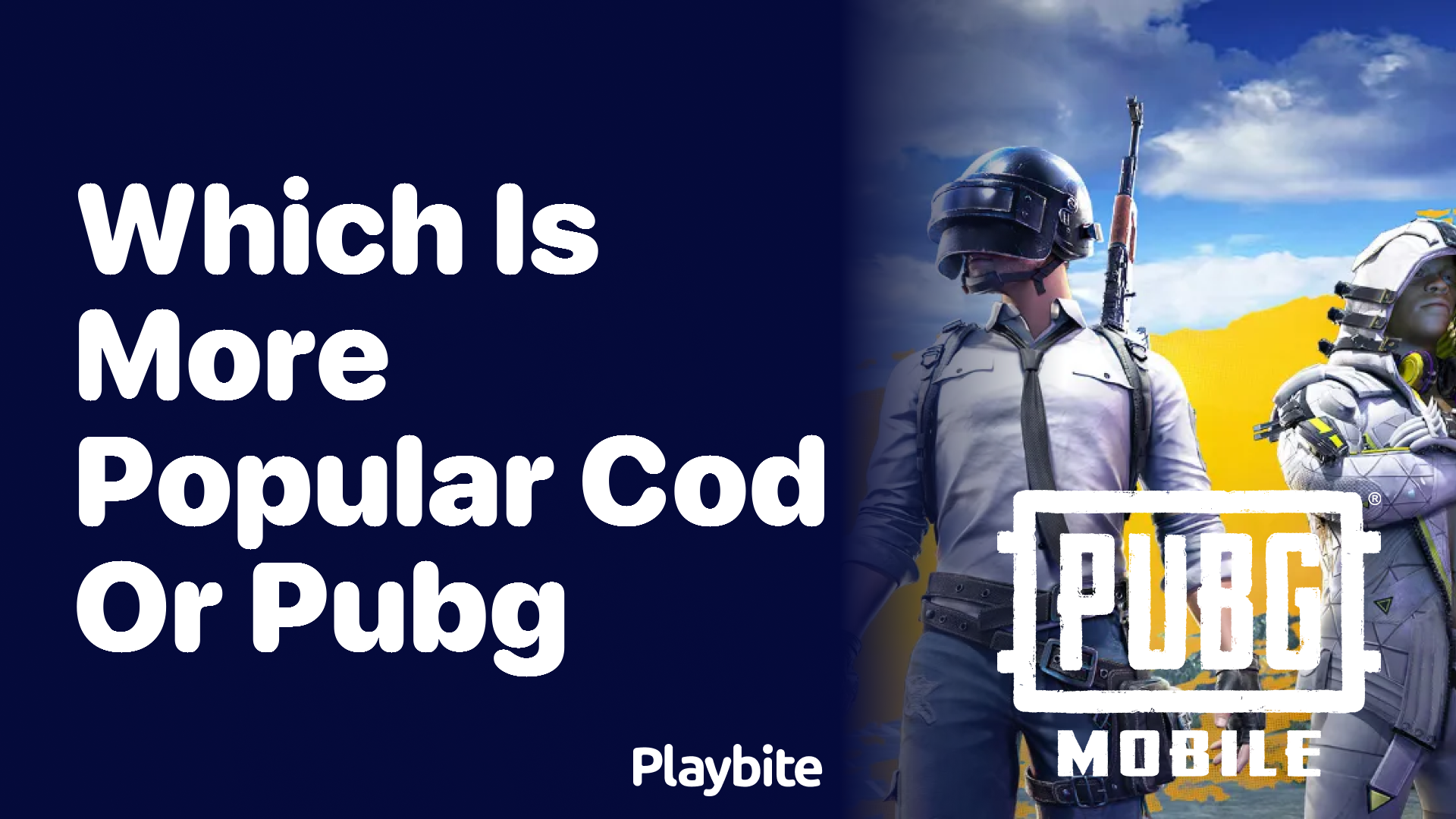 Which Is More Popular - COD or PUBG? - Playbite