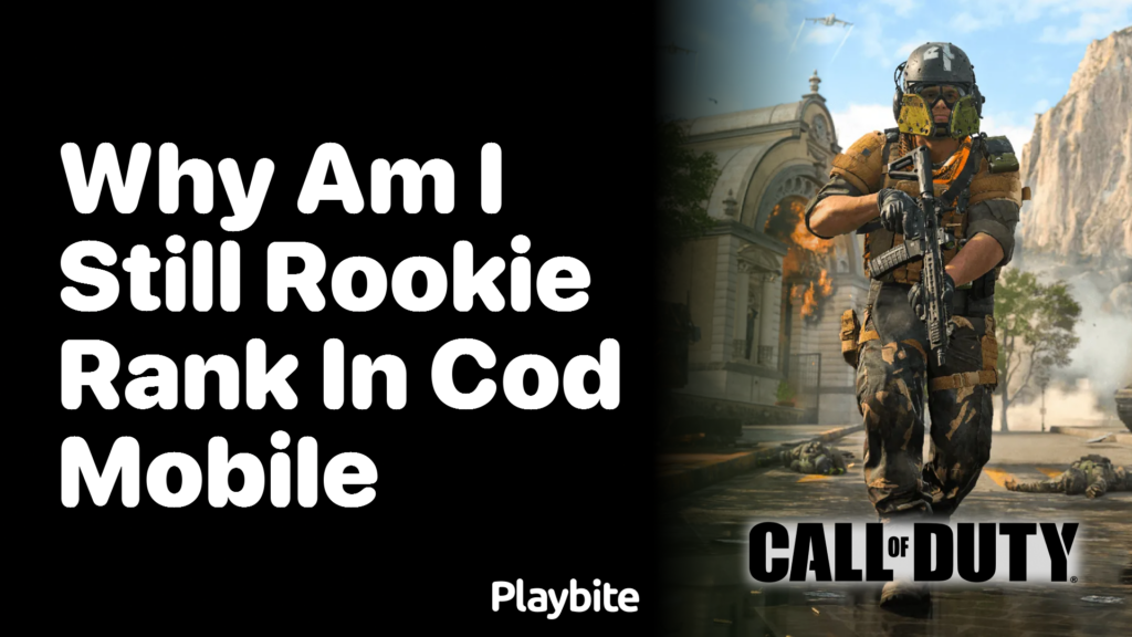 Why Am I Still Rookie Rank in COD Mobile? - Playbite