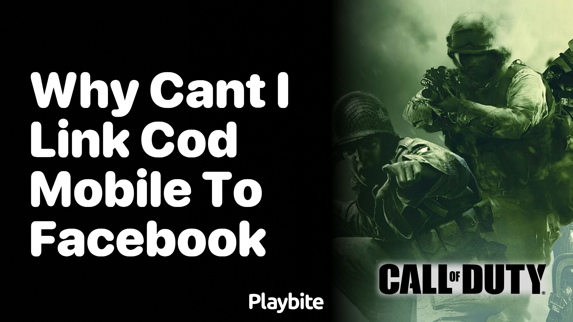 Why Can't I Link COD Mobile to Facebook? - Playbite
