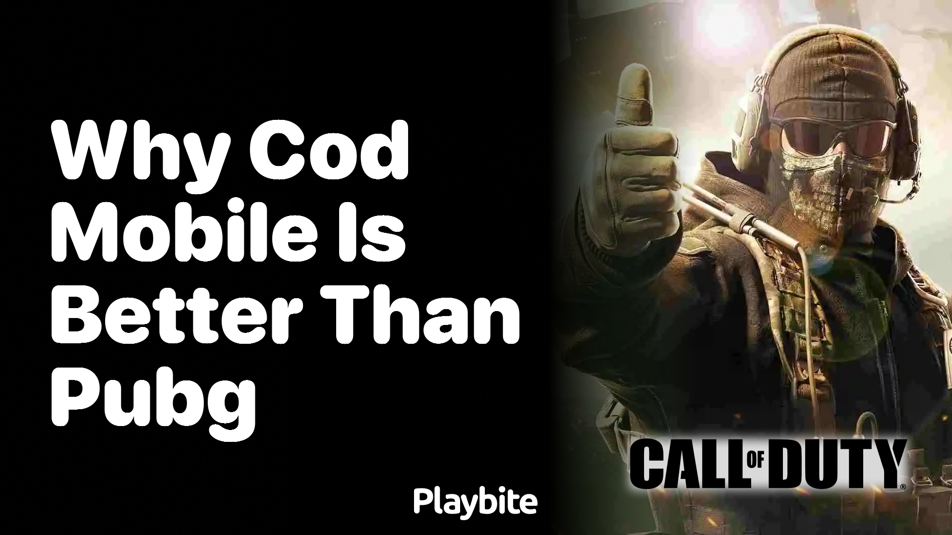 Why COD Mobile Is Better Than PUBG? - Playbite