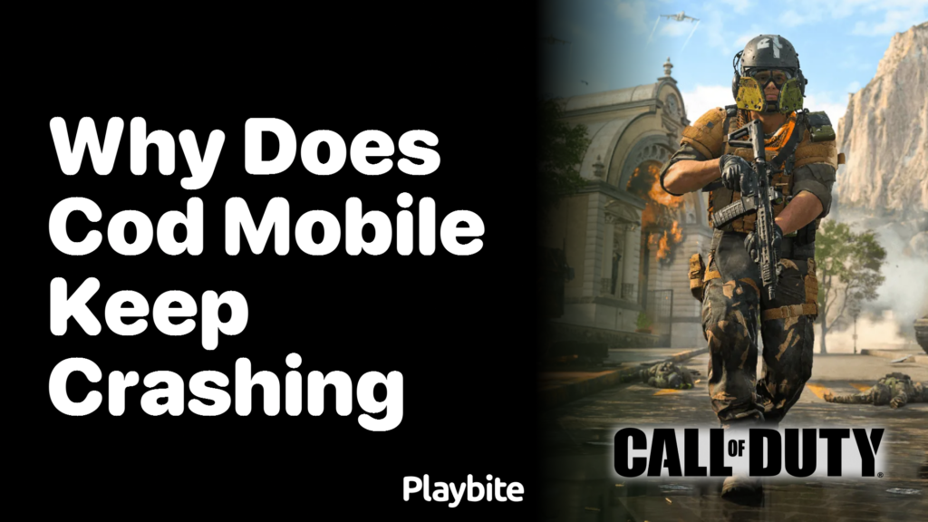 Why Does COD Mobile Keep Crashing? Fix it Now! - Playbite