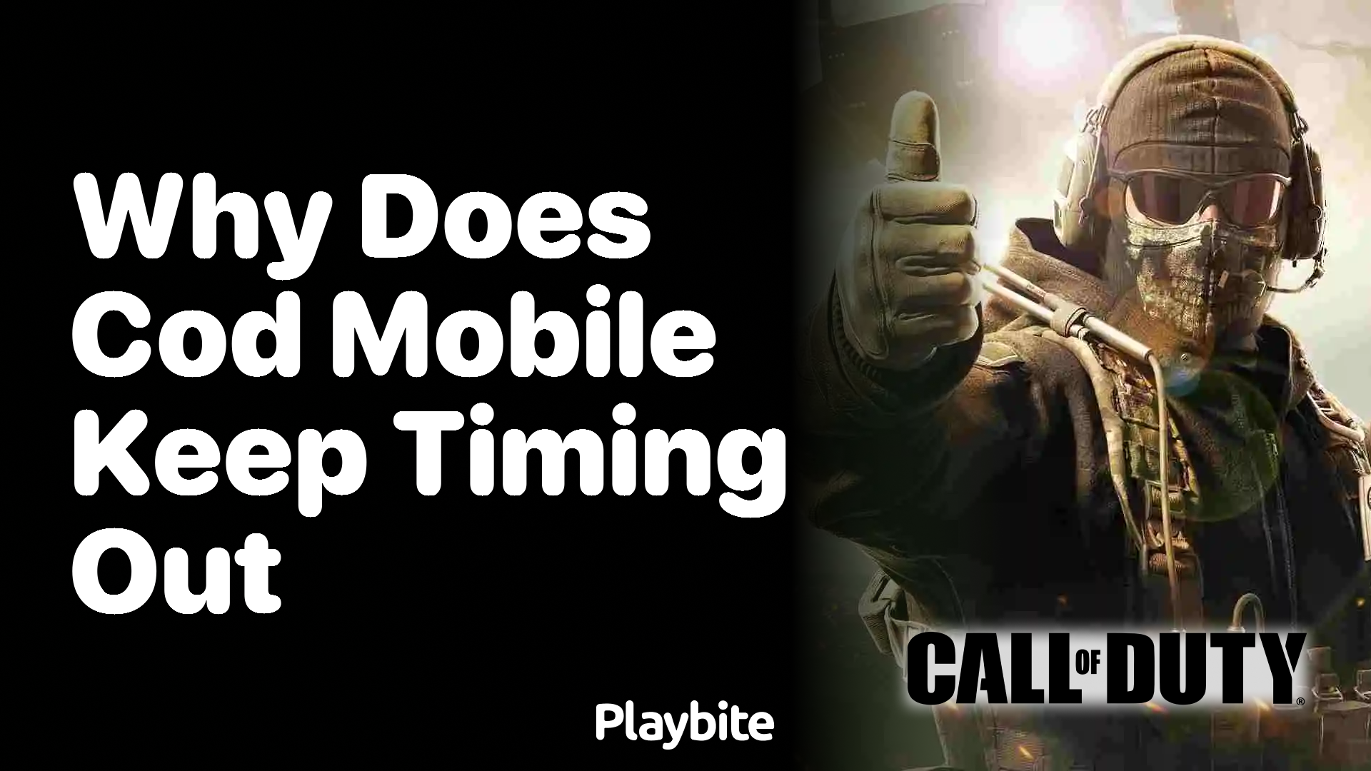 Why Does Cod Mobile Keep Timing Out Unraveling The Mystery Playbite