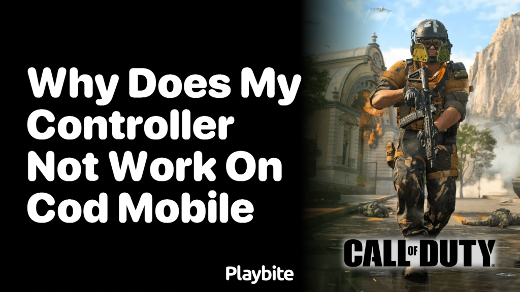 Why Does My Controller Not Work on COD Mobile? - Playbite