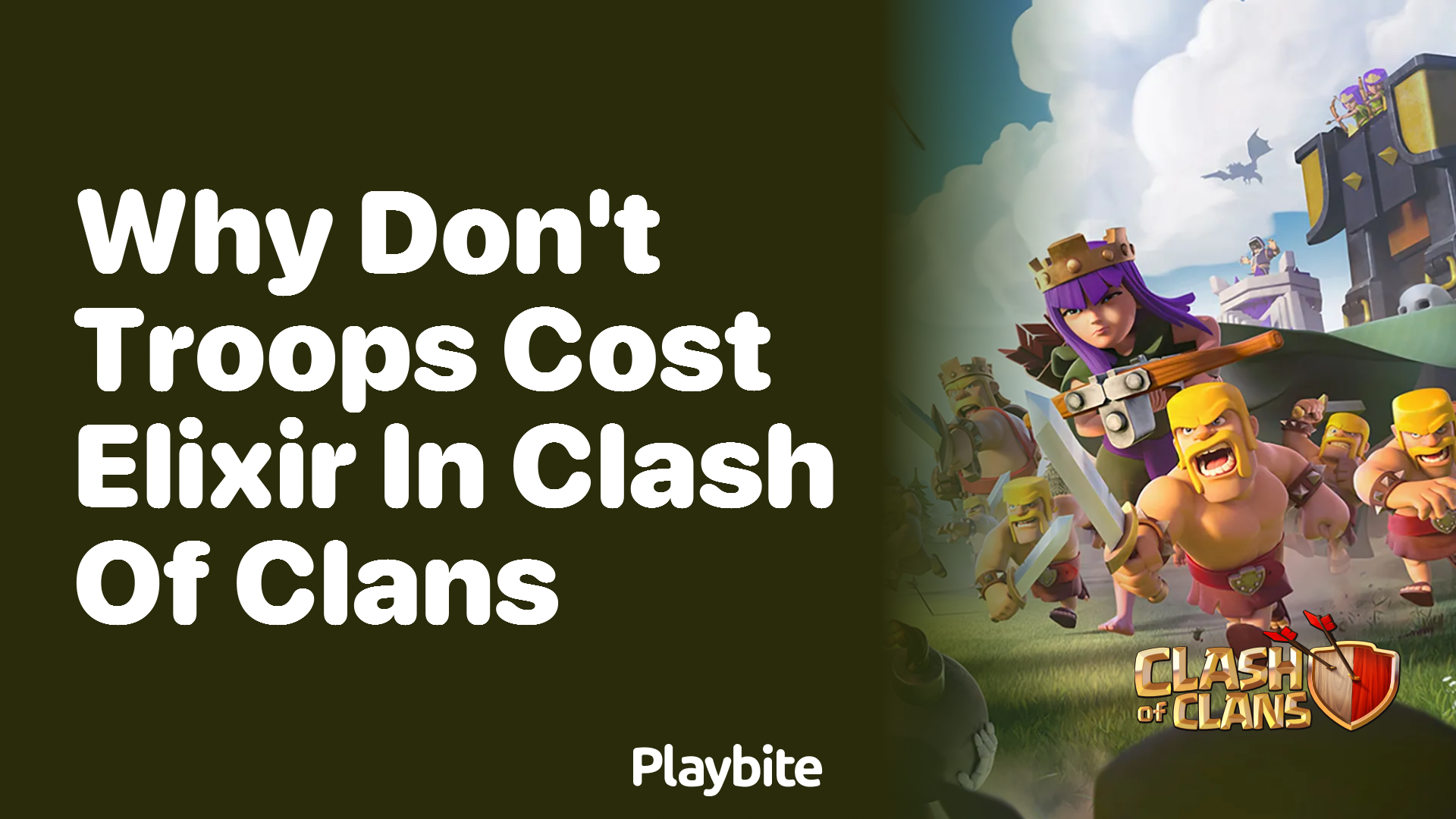Why Don't Troops Cost Elixir in Clash of Clans? - Playbite