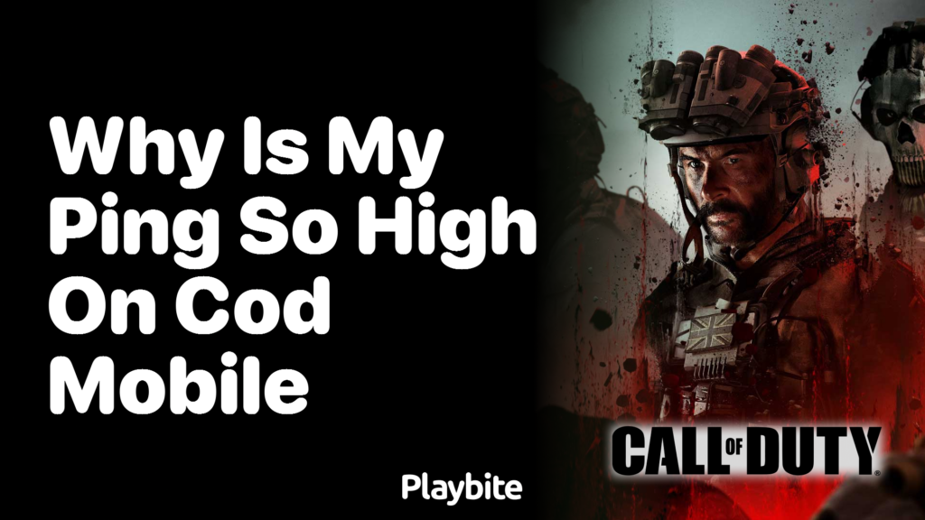 Why Is My Ping So High on COD Mobile? - Playbite