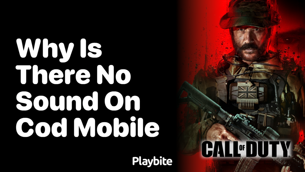 Why Is There No Sound On Cod Mobile Playbite
