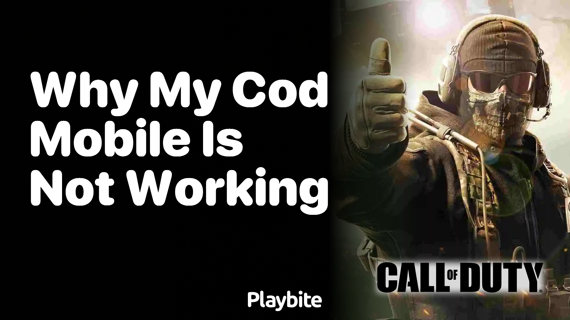Why Isn't My COD Mobile Working? - Playbite