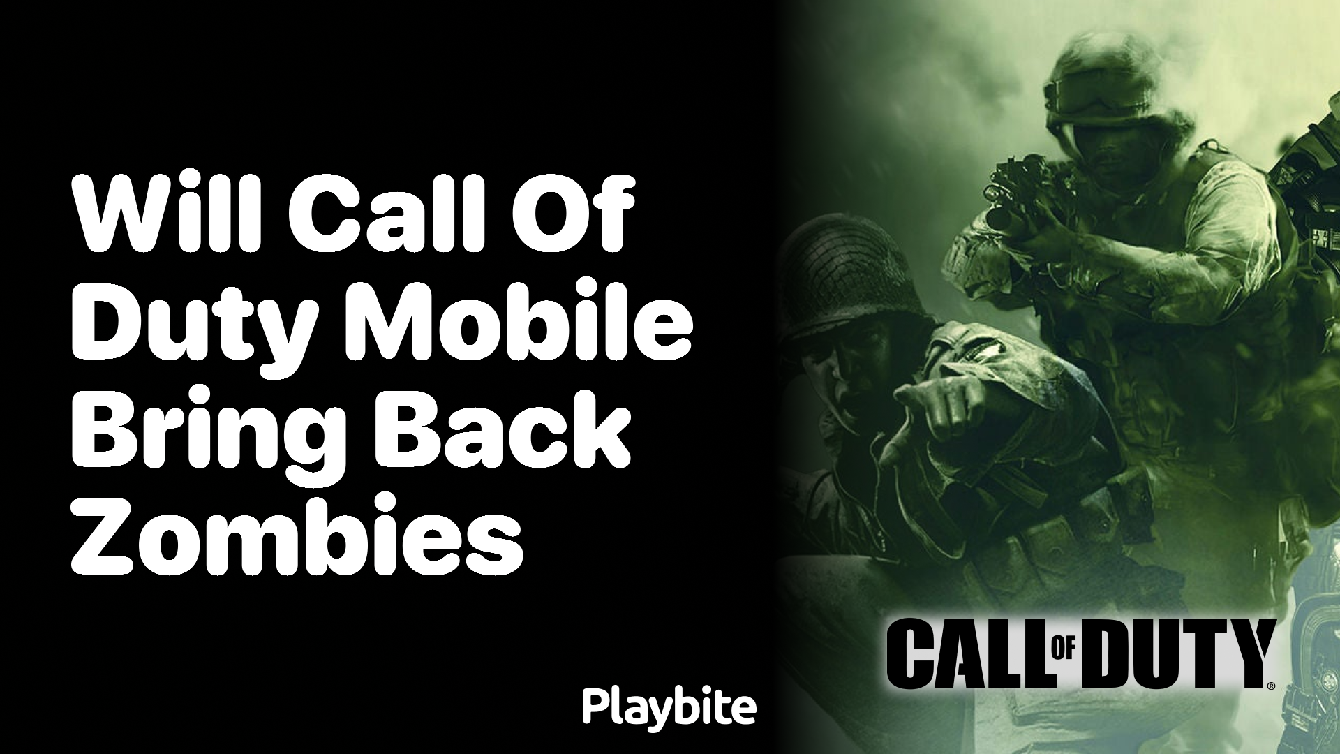 Will Call of Duty Mobile Bring Back Zombies? - Playbite