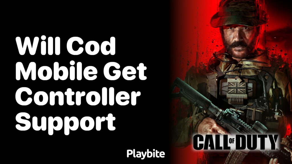 Will Call of Duty Mobile Get Controller Support? - Playbite