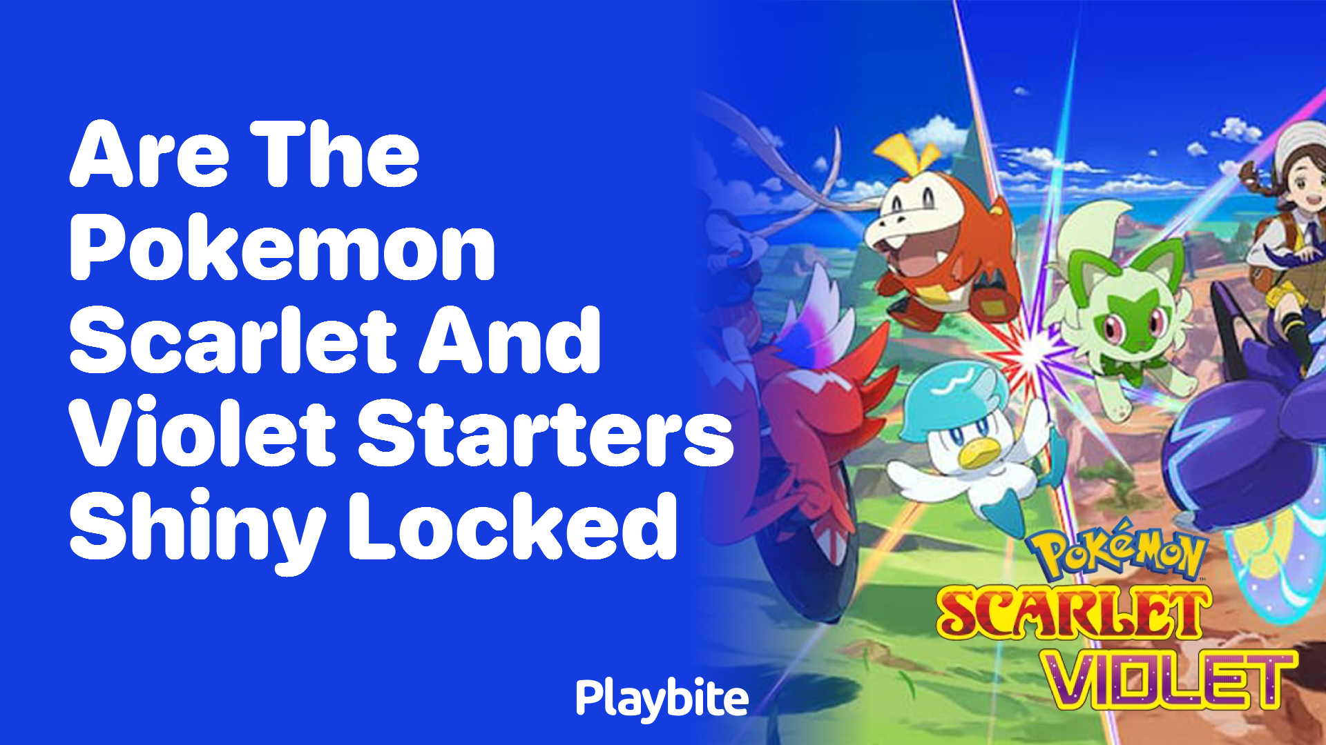Are the Pokémon Scarlet and Violet starters shiny locked? - Playbite