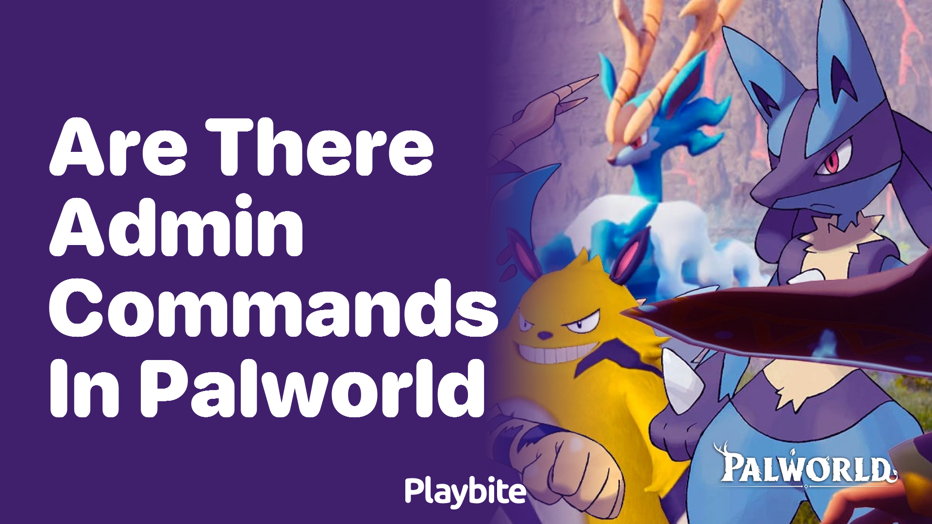 Are there admin commands in Palworld? - Playbite