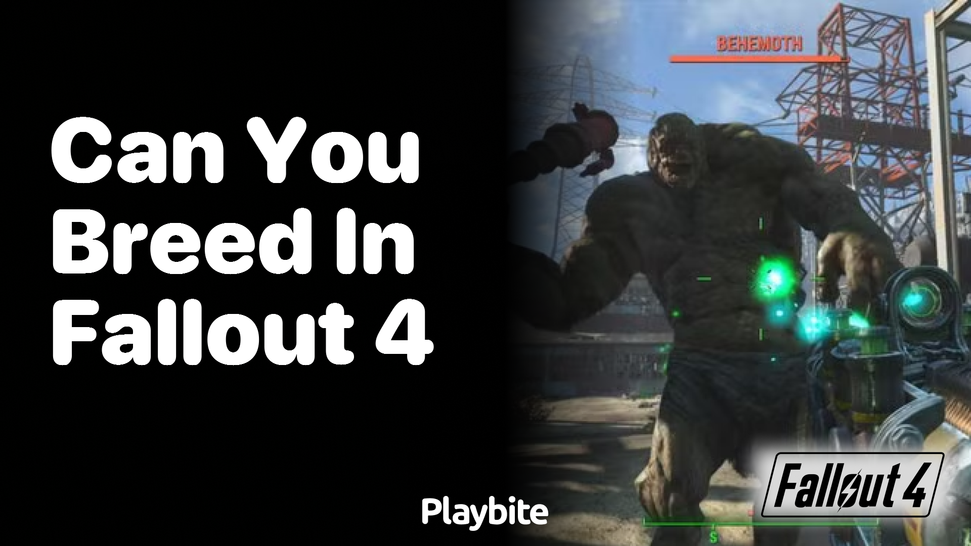 Can you breed in Fallout 4? - Playbite