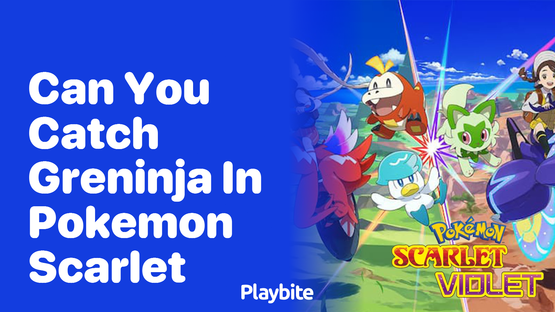 Can you catch Greninja in Pokemon Scarlet? - Playbite