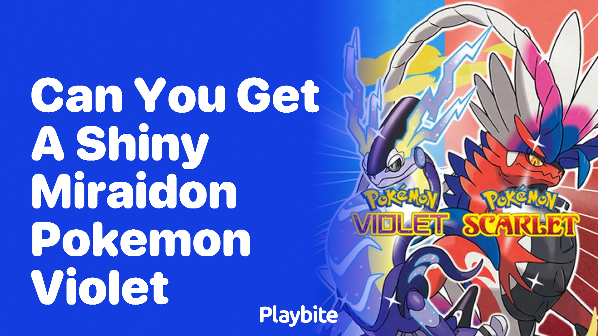 Can You Get a Shiny Miraidon in Pokemon Violet? - Playbite